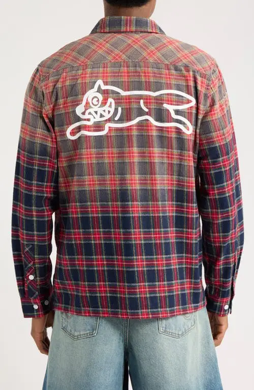 ICECREAM Grapefruit Cotton Graphic Button-up Shirt
