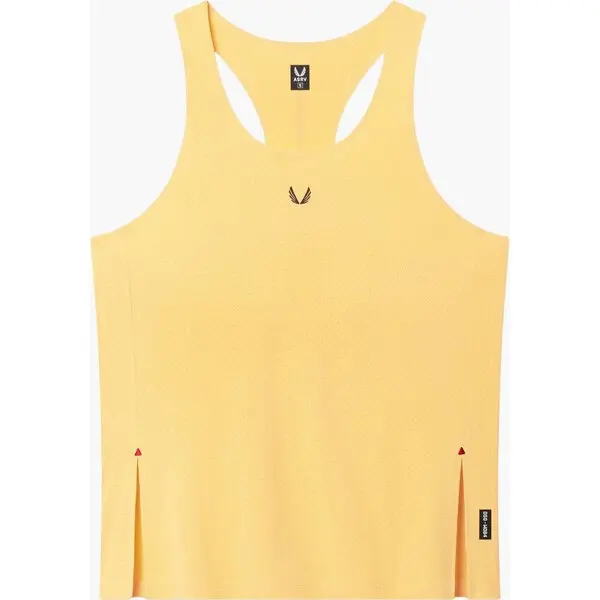 ASRV Aerotex Perforated Racerback Run Tank - Amber