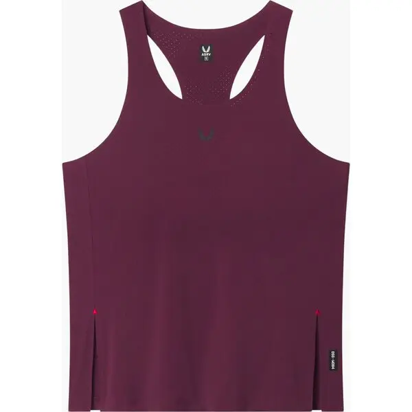 ASRV Aerotex Perforated Racerback Run Tank - Merlot