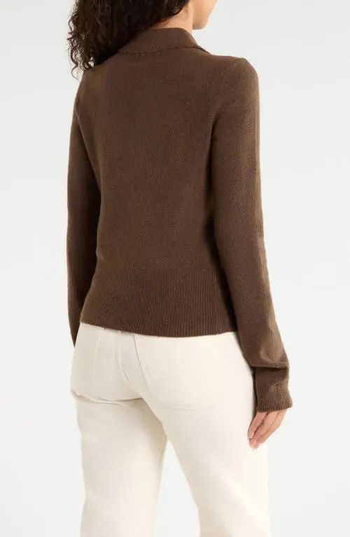 Lucky Brand Peter Pan Collar Button Front Cardigan