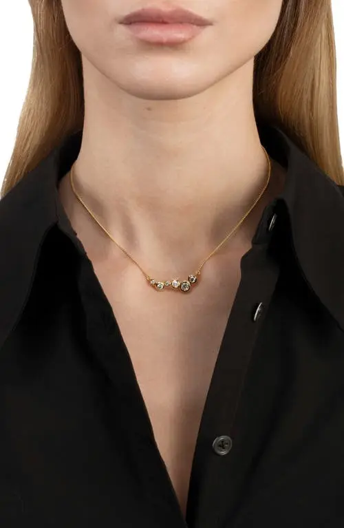 Alexis Bittar Asterales 14k Gold Plated Cubic Zirconia Necklace