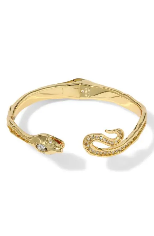 Alexis Bittar Serpent Crystal Bypass Hinge Bangle