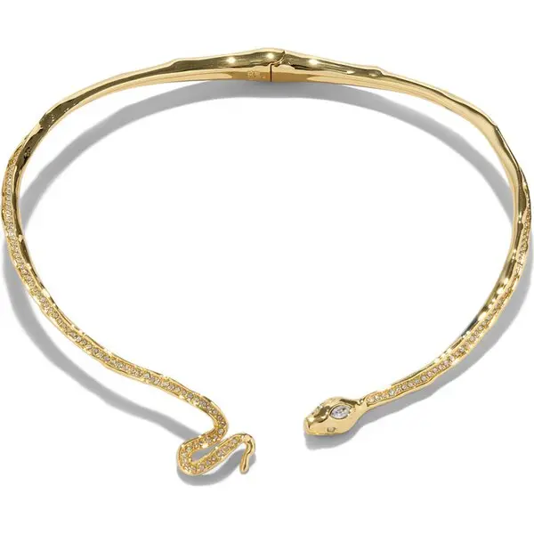 Alexis Bittar Serpent Crystal Skinny Collar Necklace - Crystals
