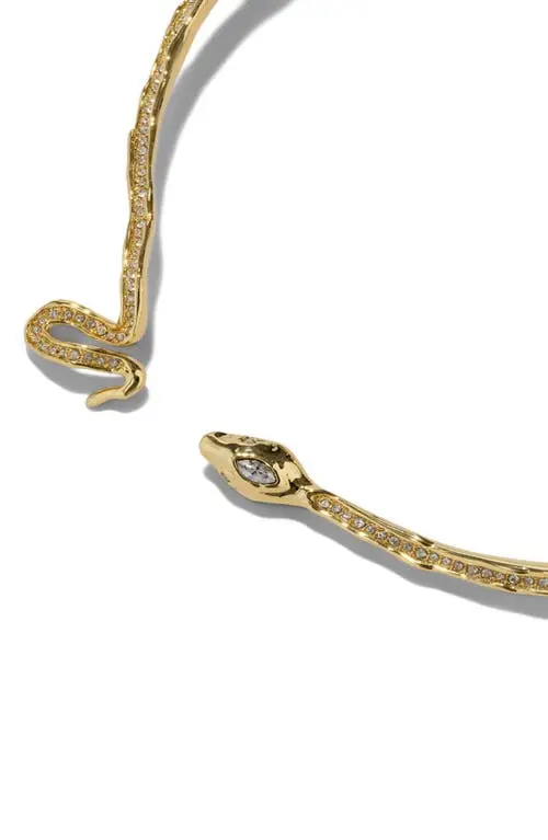 Alexis Bittar Serpent Crystal Skinny Collar Necklace