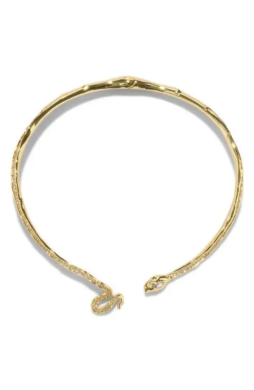 Alexis Bittar Serpent Crystal Skinny Collar Necklace