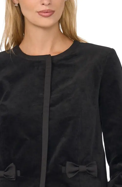 CECE DUPRAZ Bow Detail Collarless Jacket