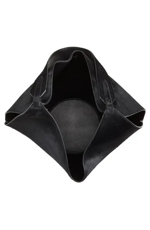 Khaite Small Lotus Genuine Calf Hair Top Handle Bag