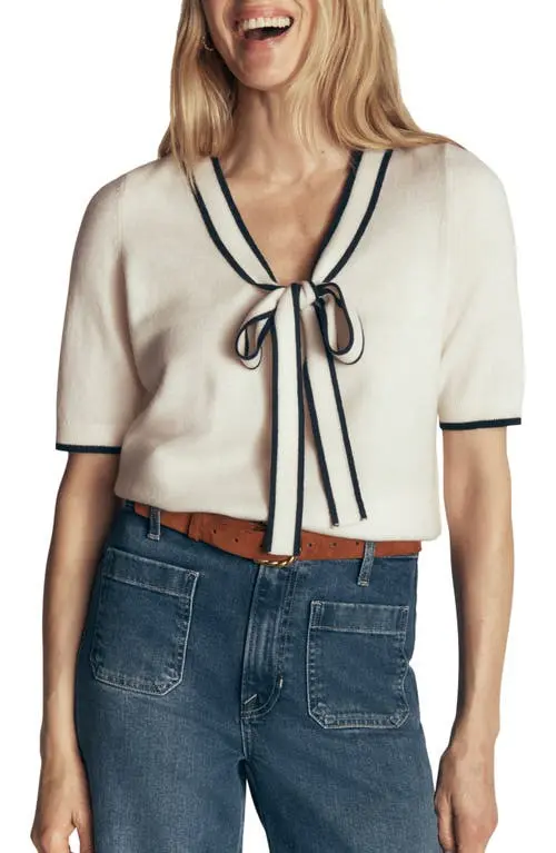 Boden Bow Neck Knitted T-shirt