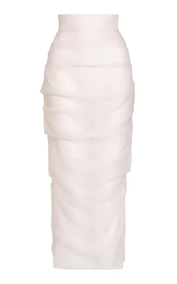 Maticevski Tatler Cupro-blend Midi Skirt