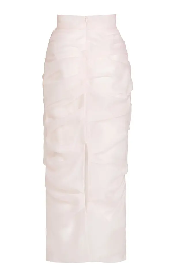 Maticevski Tatler Cupro-blend Midi Skirt