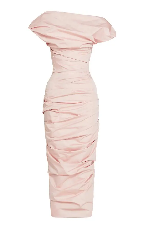 Maticevski Primrose Silk-blend Midi Dress