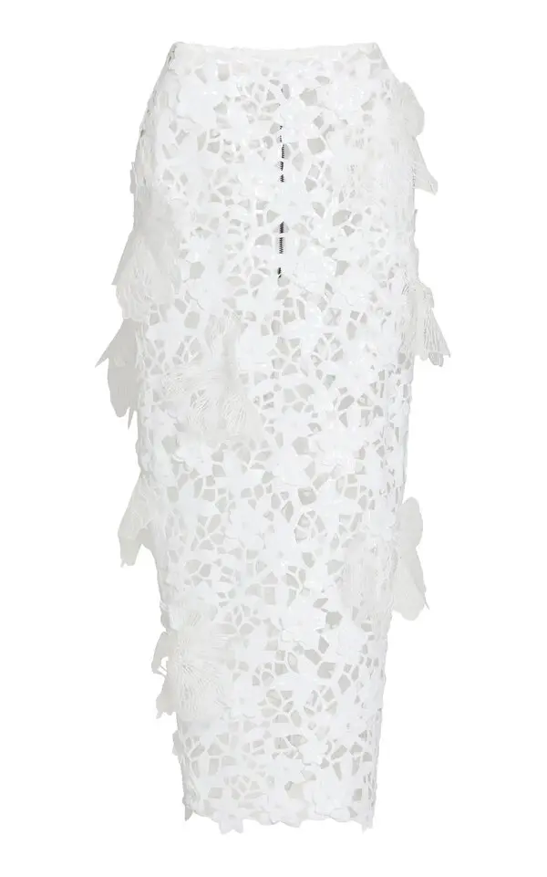 Maticevski Evergreen Pencil Skirt - White