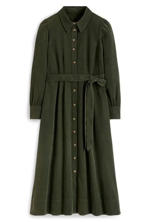 Boden Maeve Corduroy Midi Shirtdress