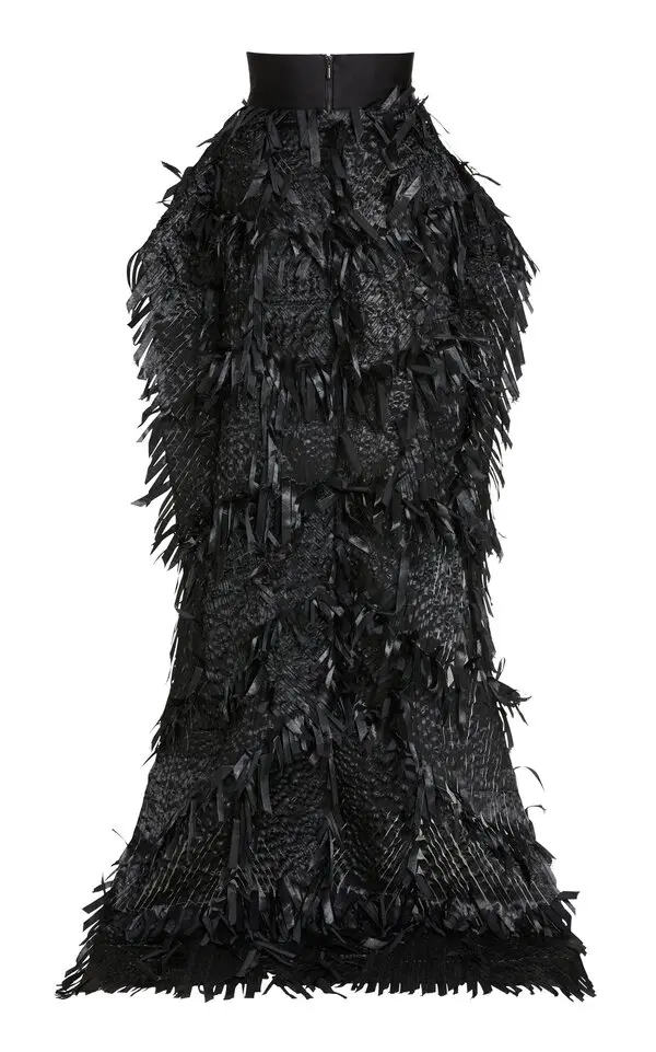 Maticevski The Web Silk Maxi Skirt