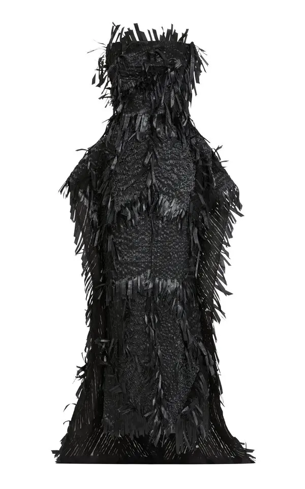 Maticevski Plume Silk Gown