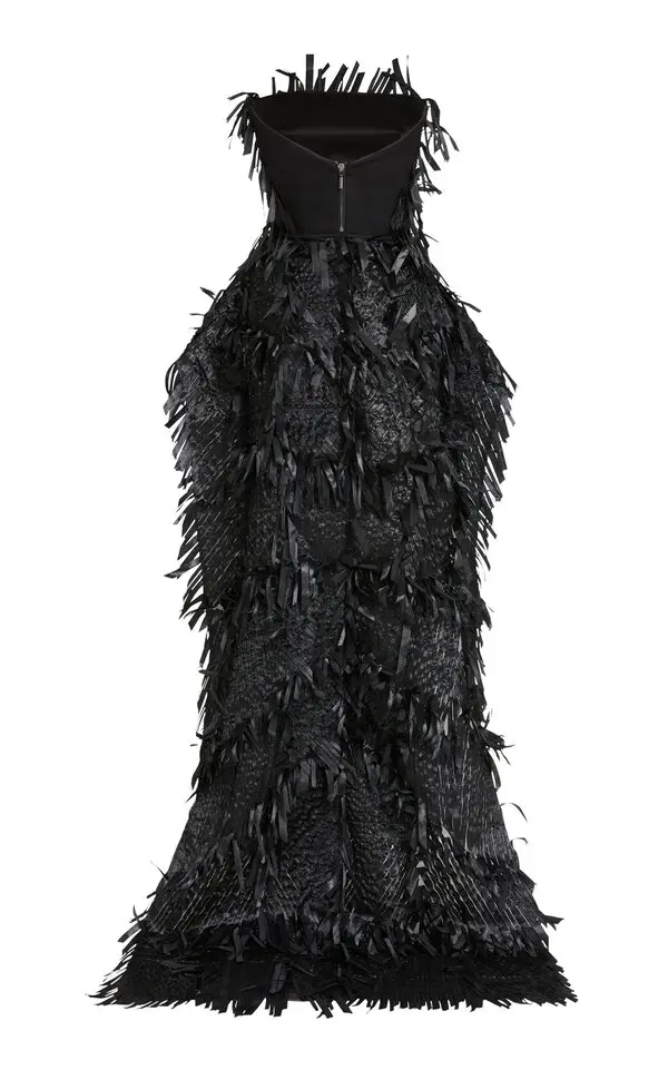 Maticevski Plume Silk Gown