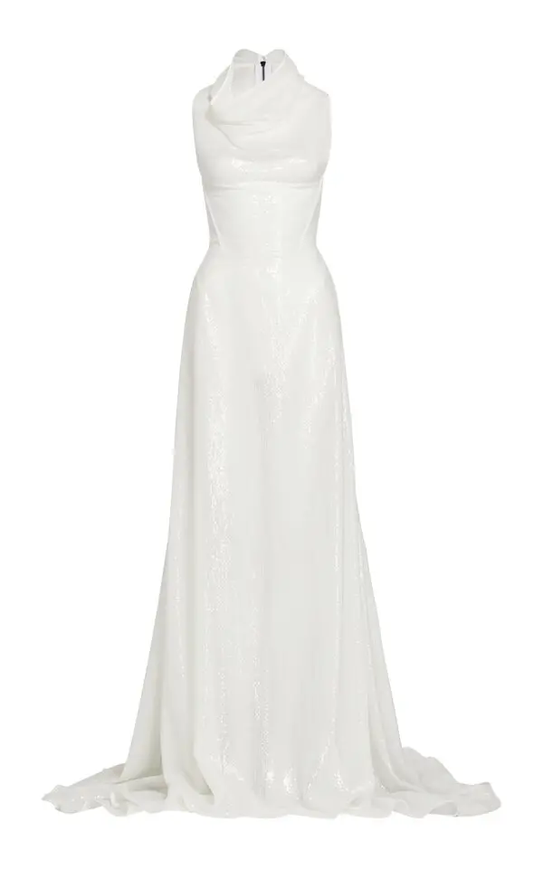 Maticevski Glistening Sequined Gown