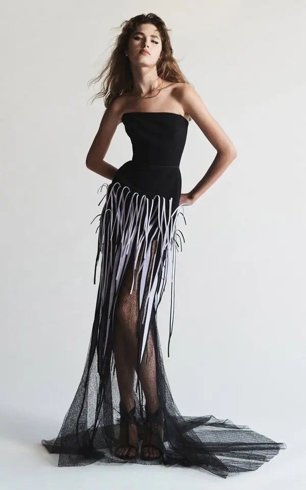 Maticevski Embody Fringed Gown