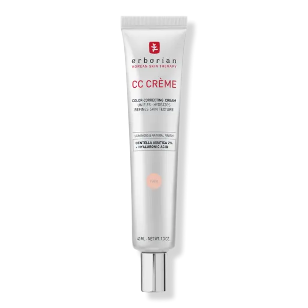 ERBORIAN Cc Cream Color-corrector With Korean 2% Centella Asiatica & Hyaluronic Acid