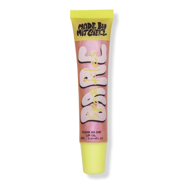 MADE BY MITCHELL Bare Sparkles Lip Oil - On Ice