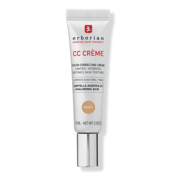 ERBORIAN Travel Cream Color-corrector With Korean 2% Centella Asiatica & Hyaluronic Acid - Honey
