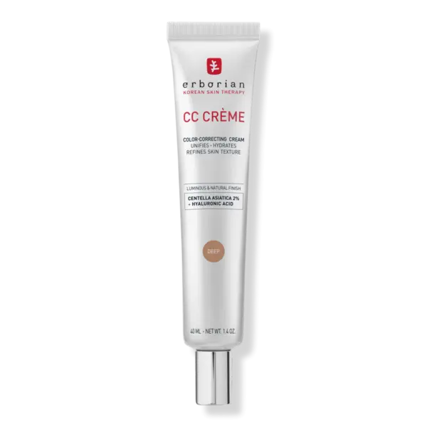 ERBORIAN Cc Cream Color-corrector With Korean 2% Centella Asiatica & Hyaluronic Acid - Deep