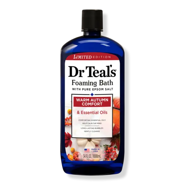 DR TEAL'S Warm Autumn Comfort Foaming Bath With Pure Epsom Salt