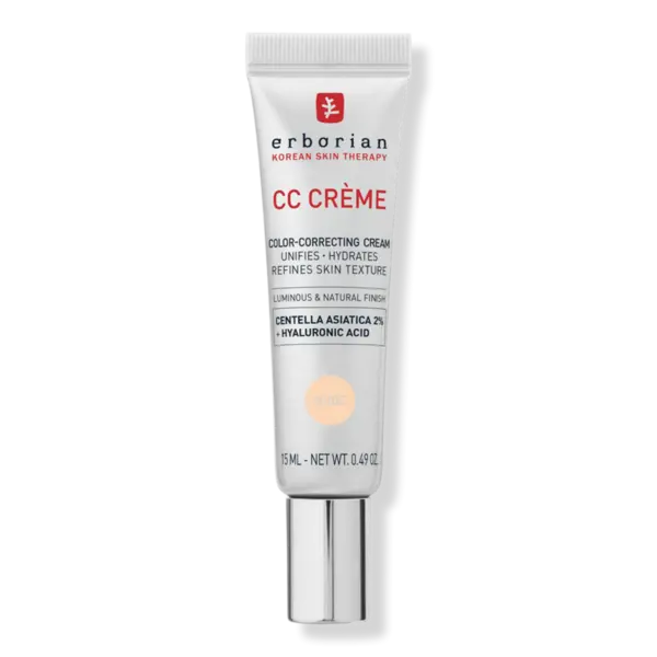 ERBORIAN Travel Cream Color-corrector With Korean 2% Centella Asiatica & Hyaluronic Acid - Nude