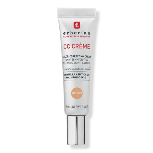 ERBORIAN Travel Cream Color-corrector With Korean 2% Centella Asiatica & Hyaluronic Acid - Medium