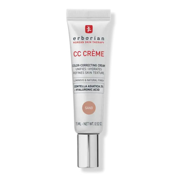 ERBORIAN Travel Cream Color-corrector With Korean 2% Centella Asiatica & Hyaluronic Acid - Sand