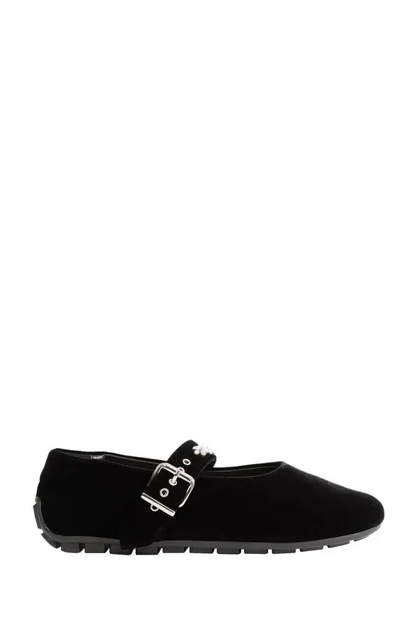 Simone Rocha Embellished Mary Jane Grip Ballerinas