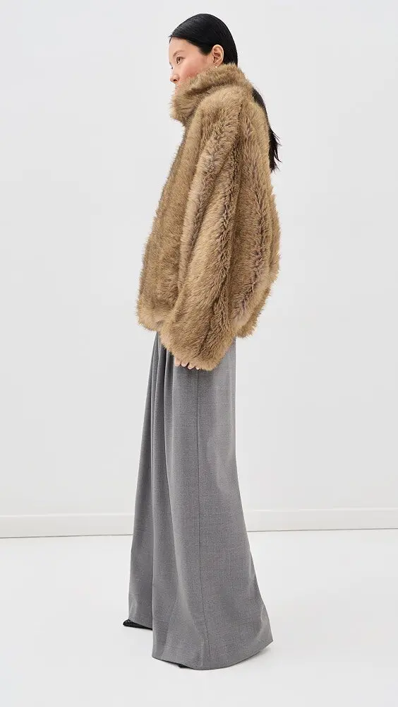 DARKPARK Celine Faux Fur Aviator Bomber Jacket