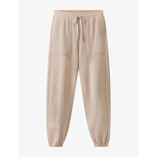 THE WHITE COMPANY Ultimate Cuffed Elasticated-waist Cotton-blend Trousers