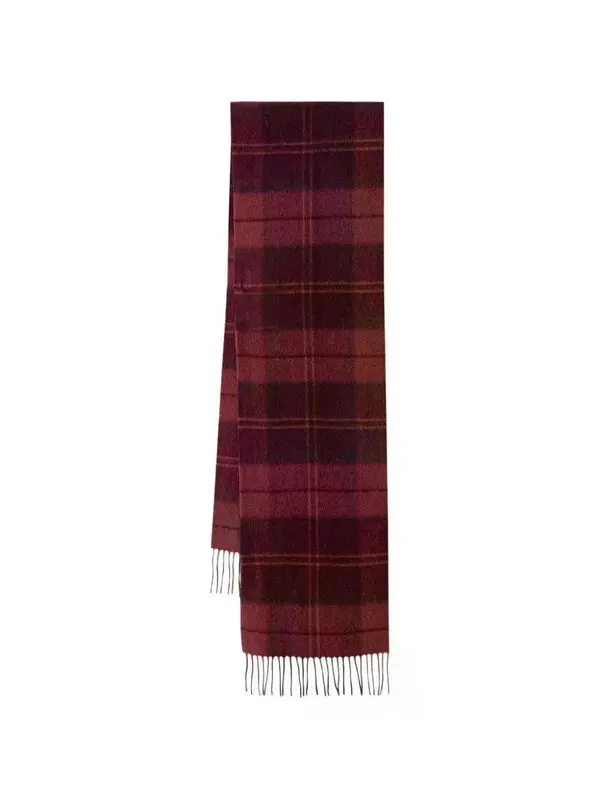 Barbour Mineral Tartan-check Fringed Scarf