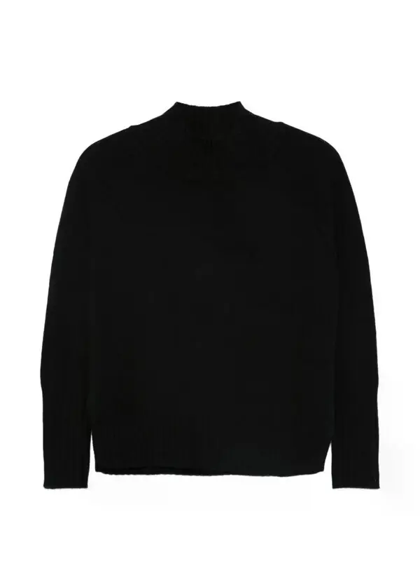 BE YOU Ribbed-knit Raglan-sleeve Sweater