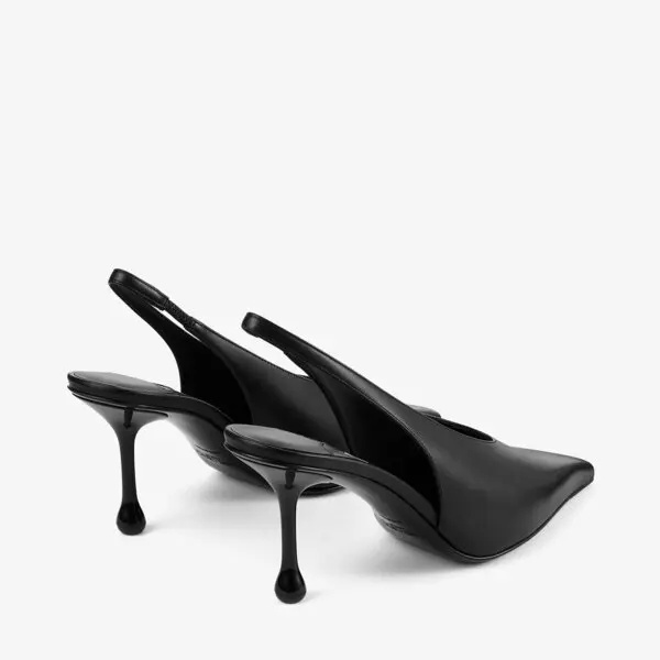 JIMMY CHOO Isa 80 Calf Leather Slingbacks