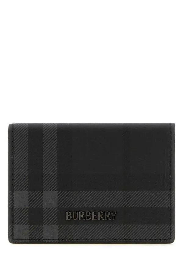 Burberry Printed Canvas Mini Card Holder 10 Cm X 8 Cm