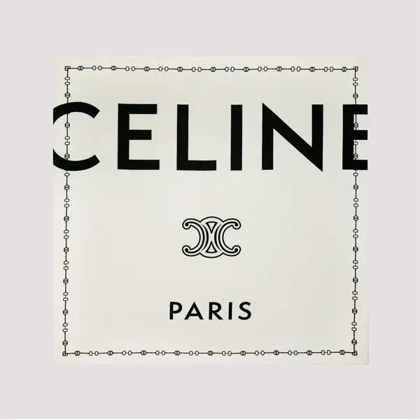 Celine Square Silk Scarf 90cm X 90cm
