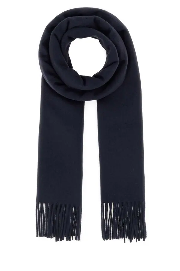 Saint Laurent Cashmere Scarf 195 X 37 Cm - Blue