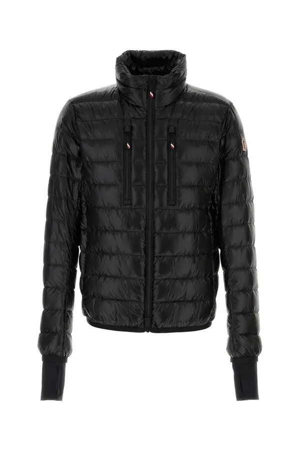 Moncler Nylon Hers Down Jacket - Black