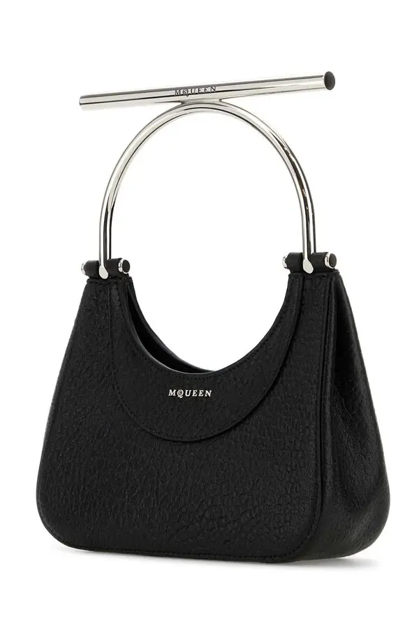 Alexander McQueen Ladies Mini T-bar Bag - Black