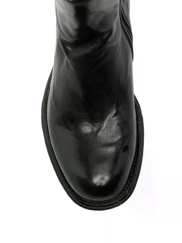 LEMARGO Buckle-detail Leather Boots