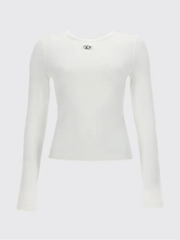 DIESEL® T-uncutieslong-od Long-sleeved T-shirt In Cotton With A Slim Fit - White