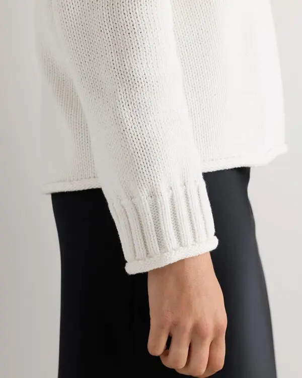 Quince Oversized Roll Neck Sweater - Ivory