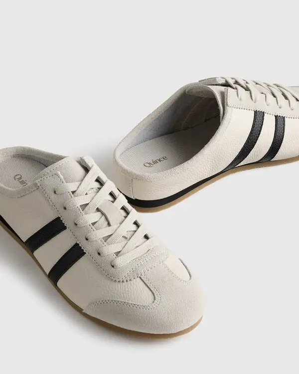 Quince Italian Leather Sneaker Mule - Birch