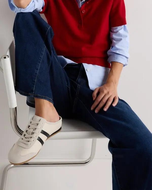 Quince Italian Leather Sneaker Mule - Birch