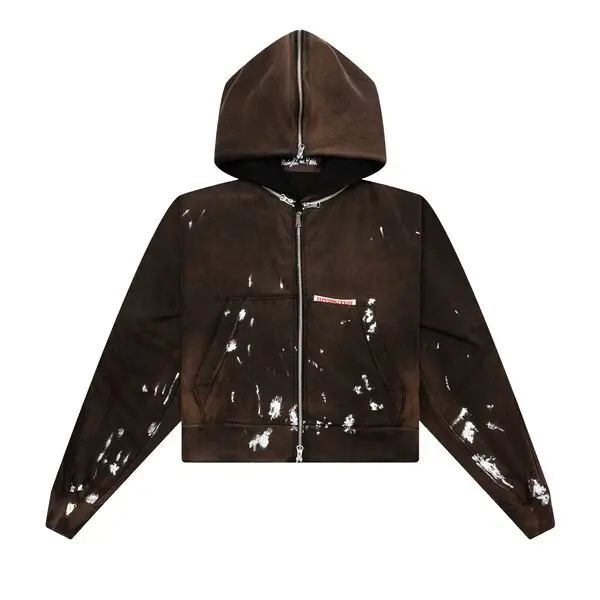 RIVINGTON ROI REBIS Rose Zip Hoodie 'welder