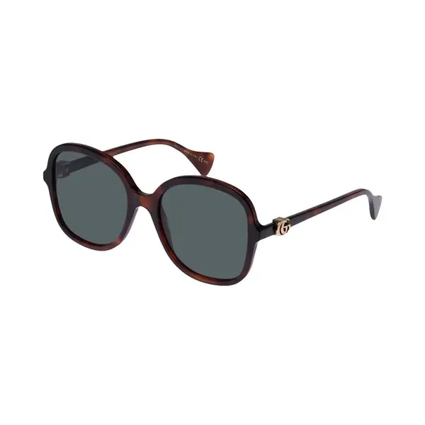Gucci Round Sunglasses 'havana/green - Brown