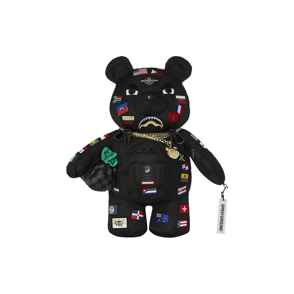 SPRAYGROUND James First Class Global Flags Moneybear Backpack