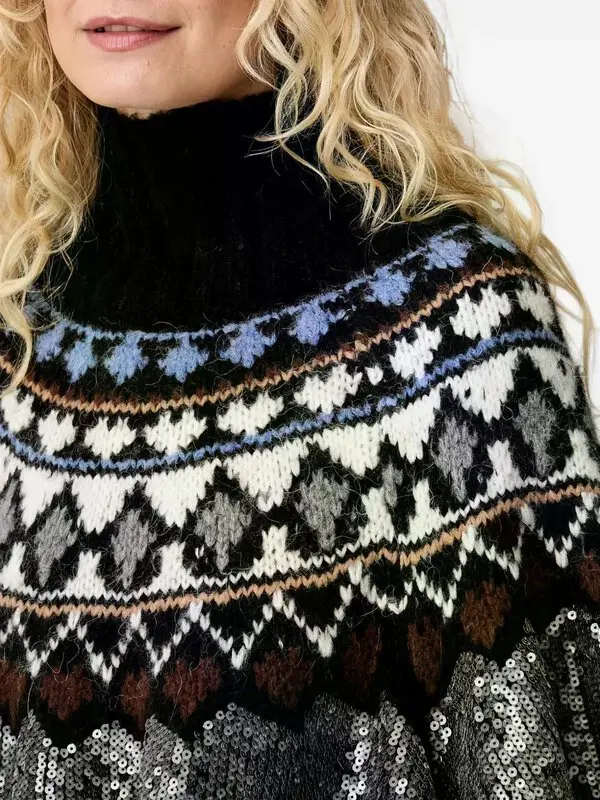 Munthe Verst Sequin-embellished Poncho